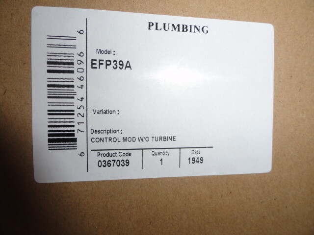 Sloan 0367039 EFP39A Control Module W/o Turbine for sale online | eBay
