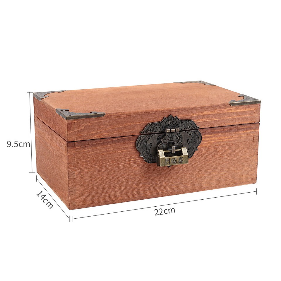 Decorative Wooden Jewellery Trinket Box Keepsake Storage Organiser Gift ...
