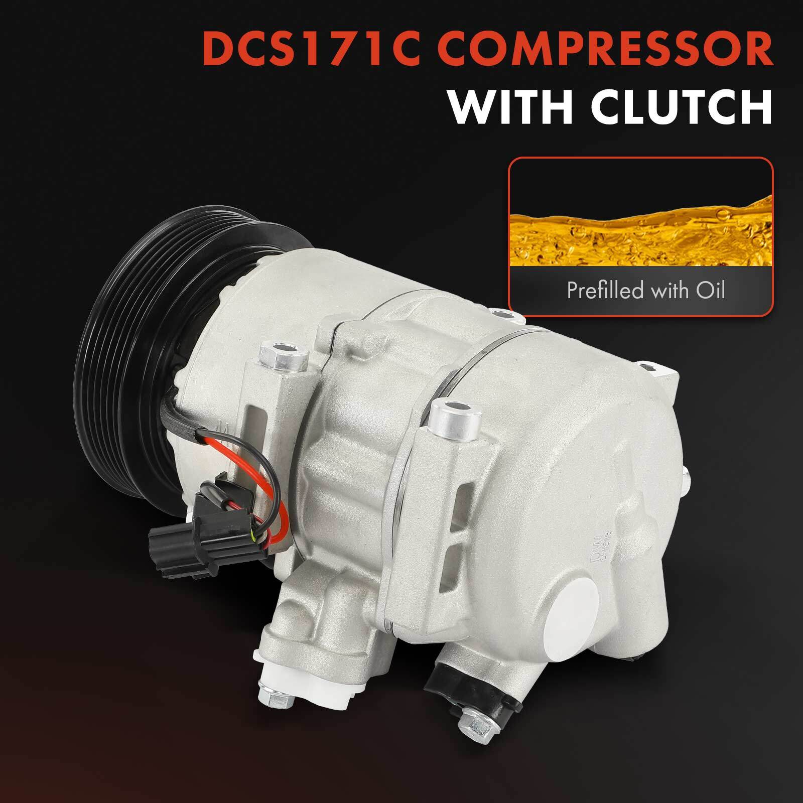 A/C Compressor for Hyundai Palisade 2020 2021 2022 V6 3.8L 6-Groove ...