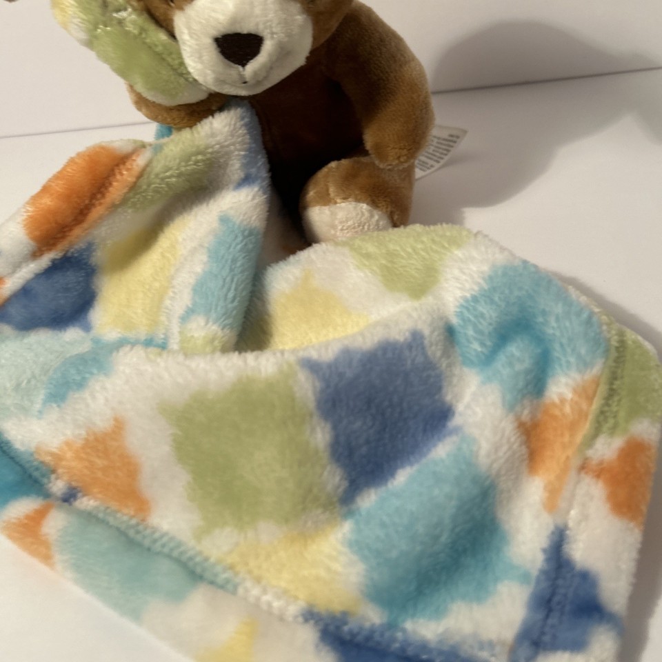 Little Miracles Dog Plush 8" Tan Puppy Holding Security Blanket Lovey ...