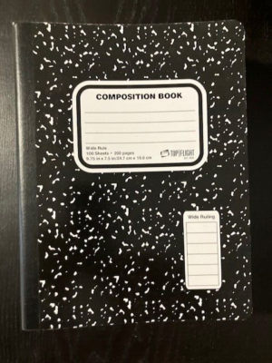 Composition Notebook College Ruled Top Flight Composition Book Wide ...