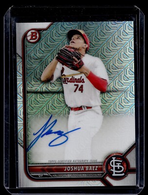 2022 Bowman Chrome Mega Box Joshua Baez Auto BCMAJB STL Cardinals | eBay