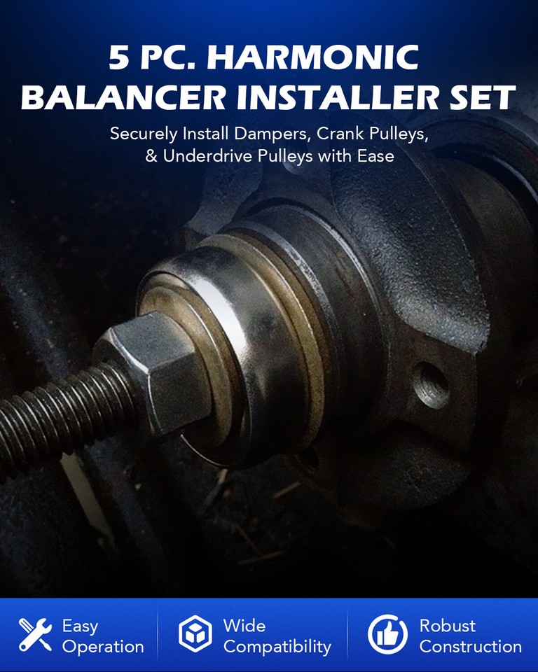 OMT Long Reach Harmonic Balancer Installer Kit 5Pc Harmonic Balancer ...