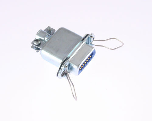 1x 14 Pin Contact Miniature Ribbon Receptacle Connector Spring Latch ...