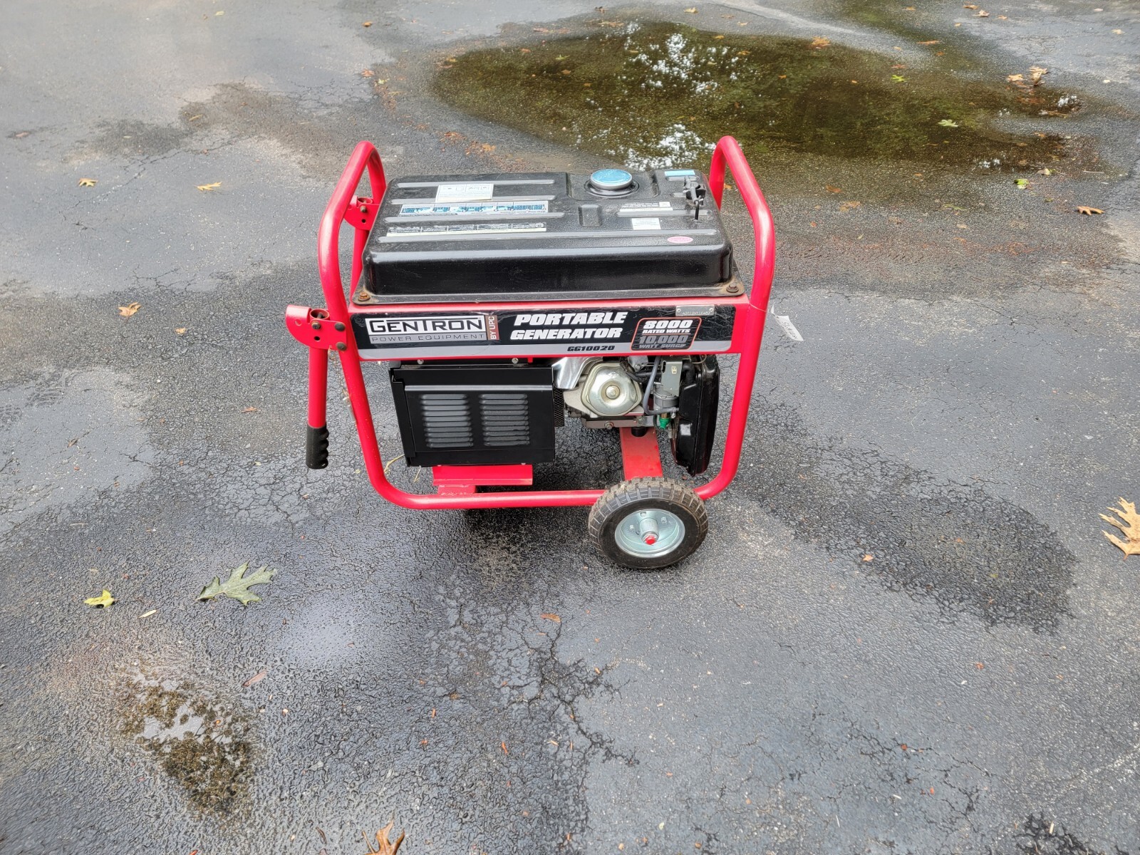 Gentron GG10020 8,000W / 10,000W Portable Gas Generator W/ Electric ...