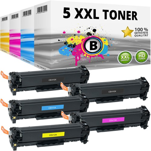 5 XXL cartouche toner pour HP 305X/A Laserjet Pro 300 Couleur M351a MFP ...