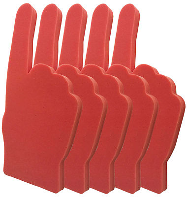 Foam Hands Blank Pack of 5 | eBay