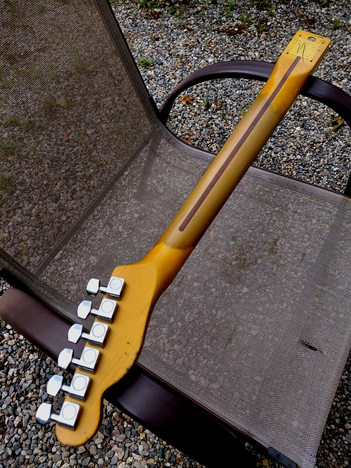 Genuine Fender Relic Tele neck aged Nitro MAPLE TELECASTER Mr G's ...