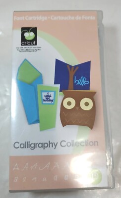 Cricut Font Cartridge ABC Calligraphy Collection Complete | eBay