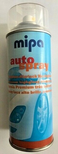 PREMIUM CLEAR LACQUER - MIPA - 400ML - GLOSS SPRAY AEROSOL CLEARCOAT ...