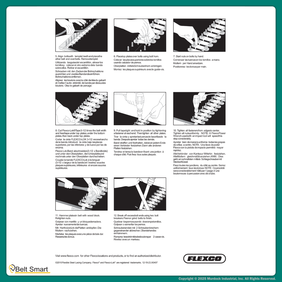 Genuine Flexco Convenience Hand Tool Kit – (w/110-30474, P1P-30460, S1S ...