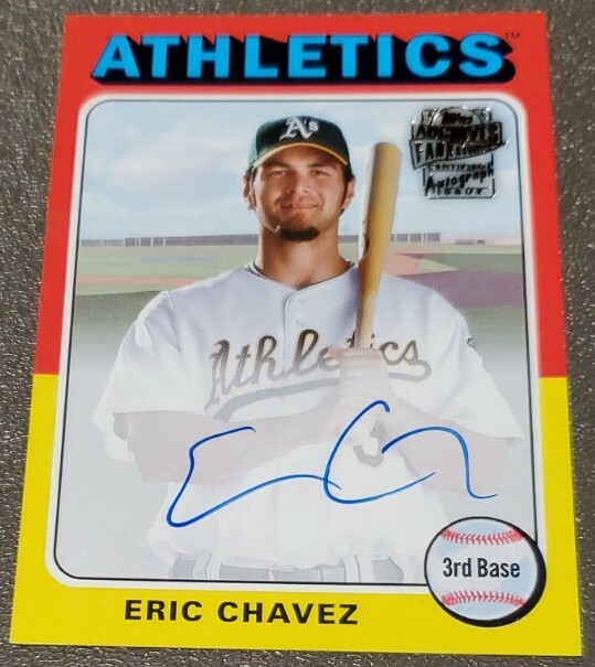 2021 Topps Archives Fan Favorites Auto Eric Chavez (#FFA-EC) Athletics ...