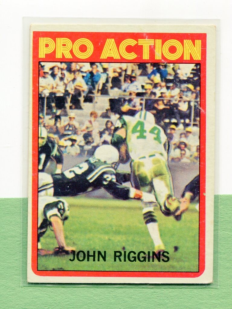 JOHN RIGGINS NEW YORK JETS 1972 TOPPS NFL FOOTBALL ROOKIE CARD #126 | eBay