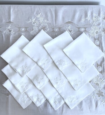 Linens & Textiles (Pre-1930) - Madeira Tablecloth