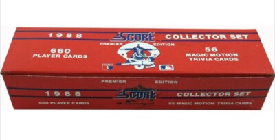 1988 Score Baseball Factory Set - 1st Year Of Score Baseball | eBay