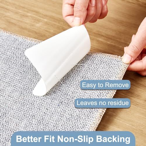 Rug Tape Rug Sticker for Hardwood Floors - 12 PCS Anti Slip Rug Grips ...