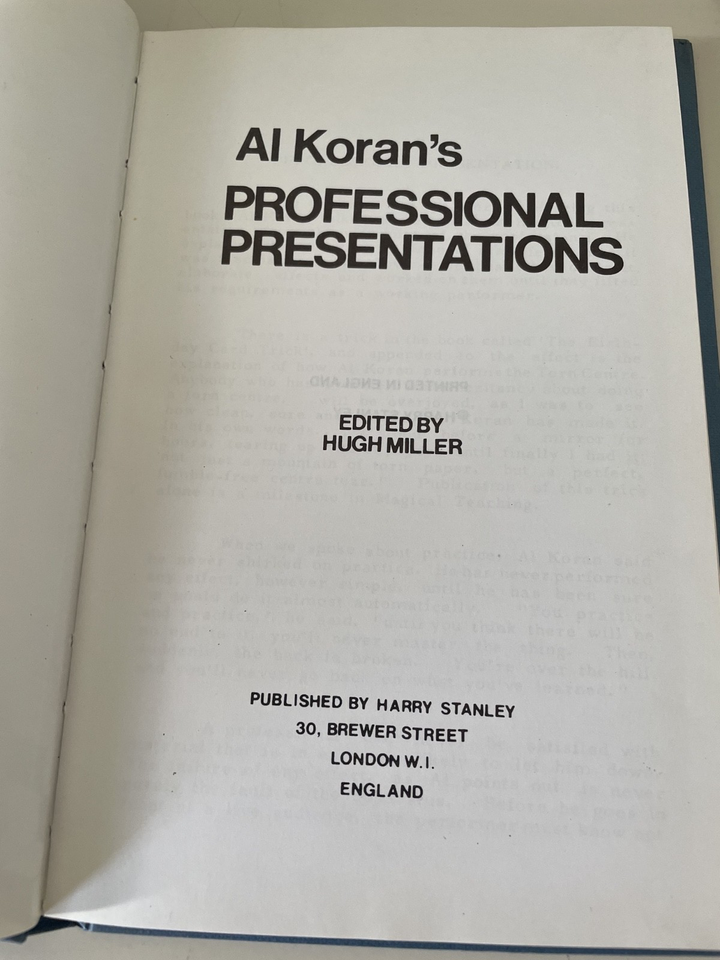 5 MAGIC BOOKS (BLUE II) - Al Koran (signed by John Fisher), Lewis ...