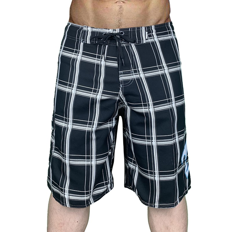 Quicksilvser Mens Stripe Surf Board Shorts Shorts Swim Beach Pants ...