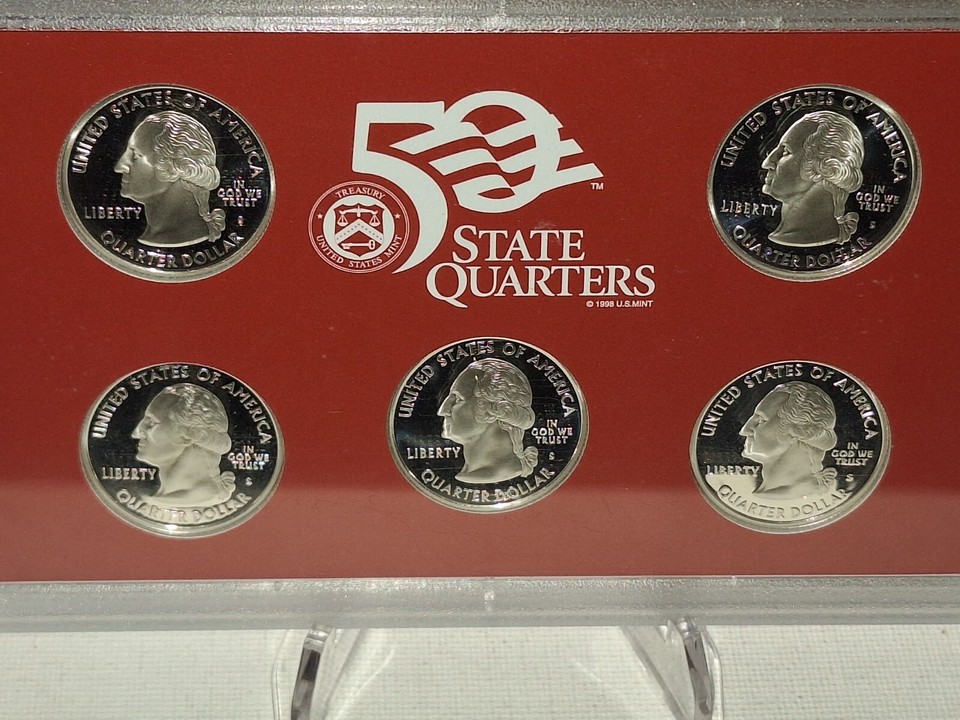 2007 US Mint Silver State Quarters Proof Set 90% Silver in OGP | eBay