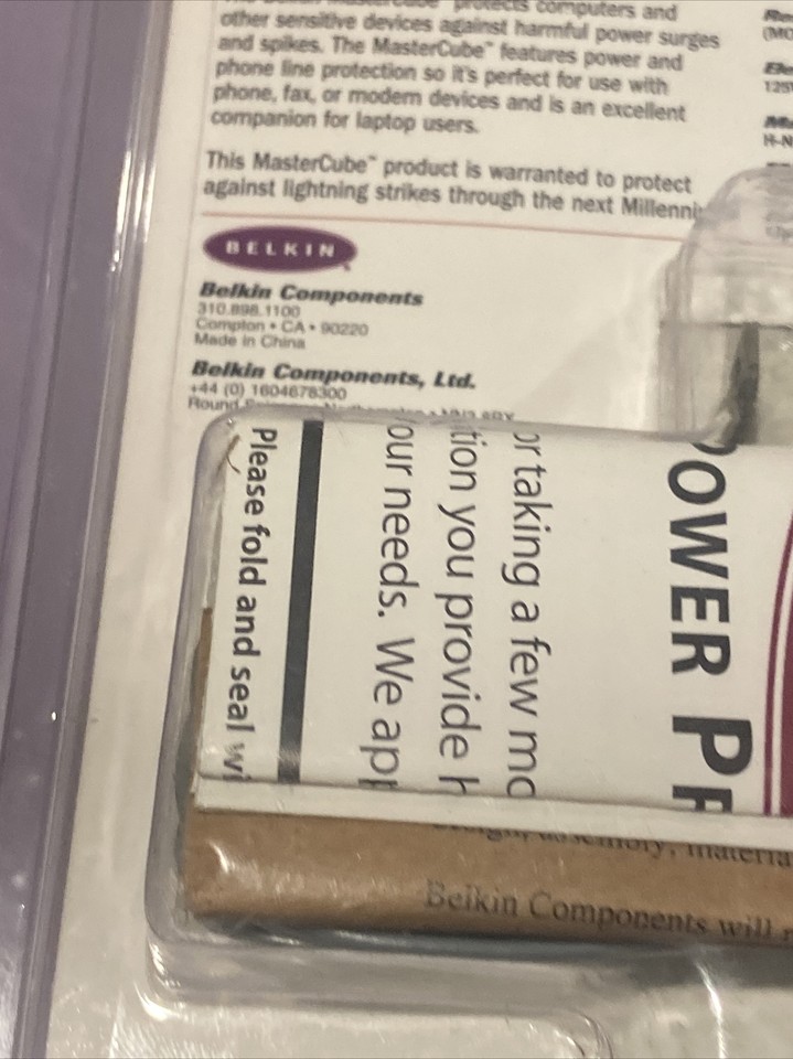 Belkin D5C594-TEL Surge Protector and Phone Line Protector *Brand New ...