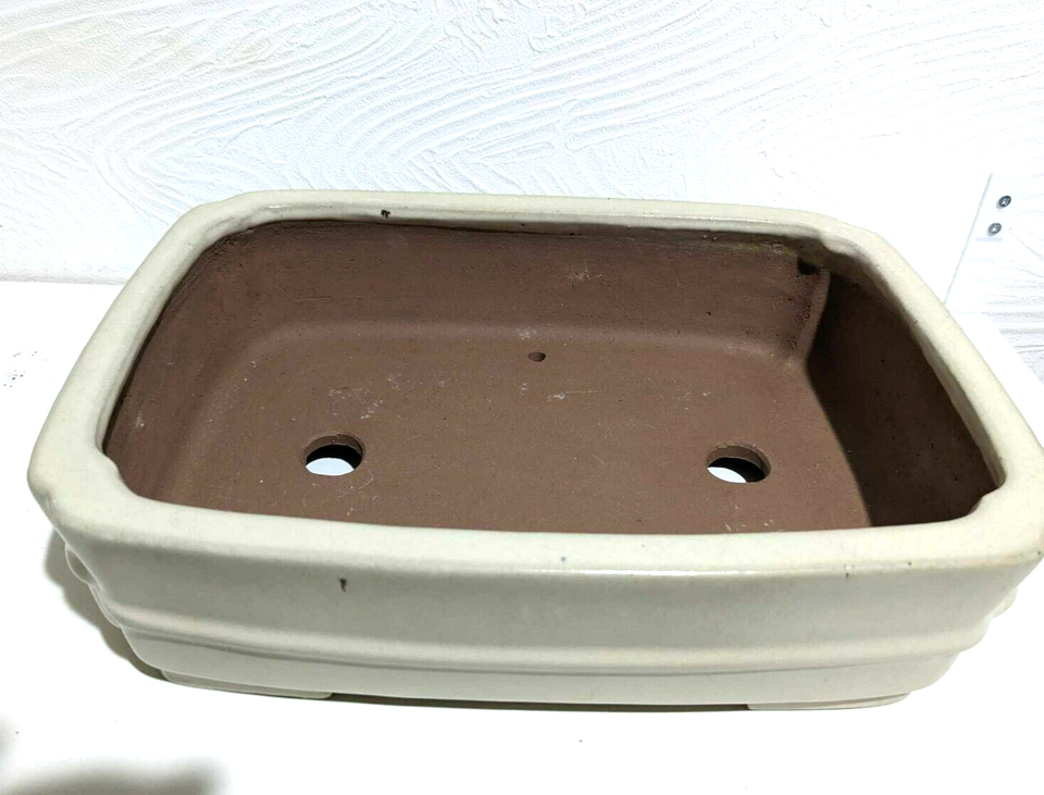 Tokoname Japanese bonsai pots by Shibakatu Tokoname Large pot White ...