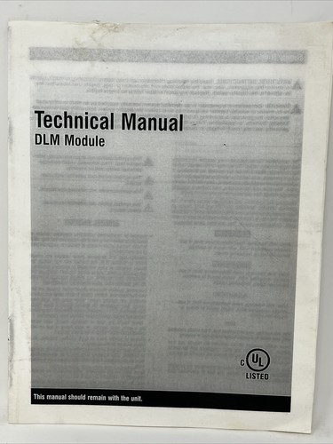 Generac DLM Module Technical Manual Parts List Service Troubleshooting ...