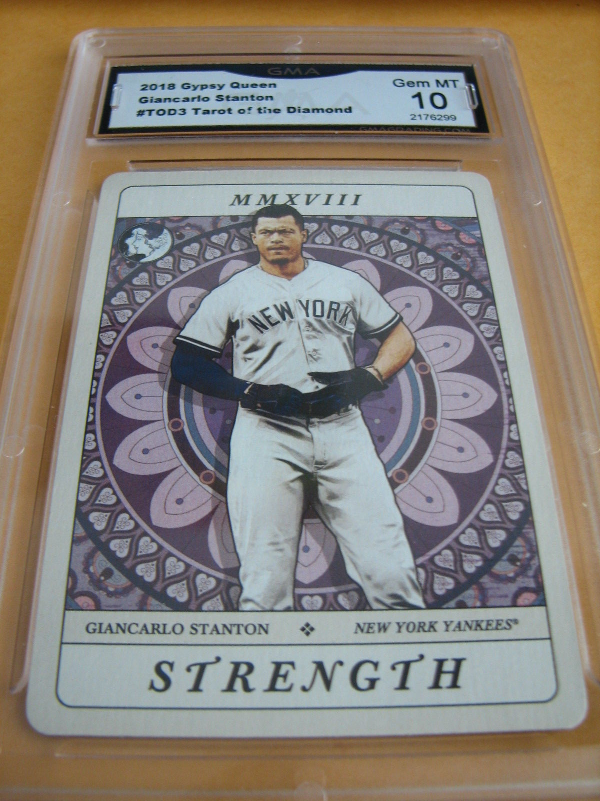 GIANCARLO STANTON YANKEES 2018 GYPSY QUEEN TAROT OF THE DIAMOND #TOD3 ...