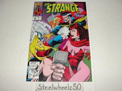 Doctor Strange #35 Comic Marvel 1991 Dr Infinity Gauntlet Thor Scarlet ...