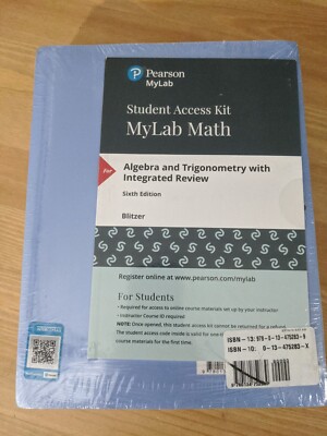 Blitzer Algebra and Trigonometry -- MyLab Math with Pearson eText ...