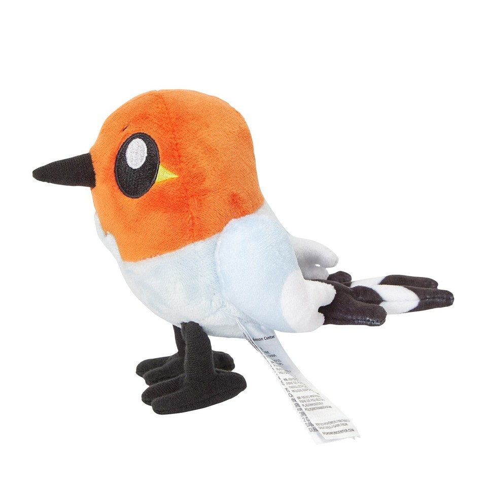 Pokemon Center Fit Plush Doll - 661 Fletchling 3.5in Normal Bird Red ...