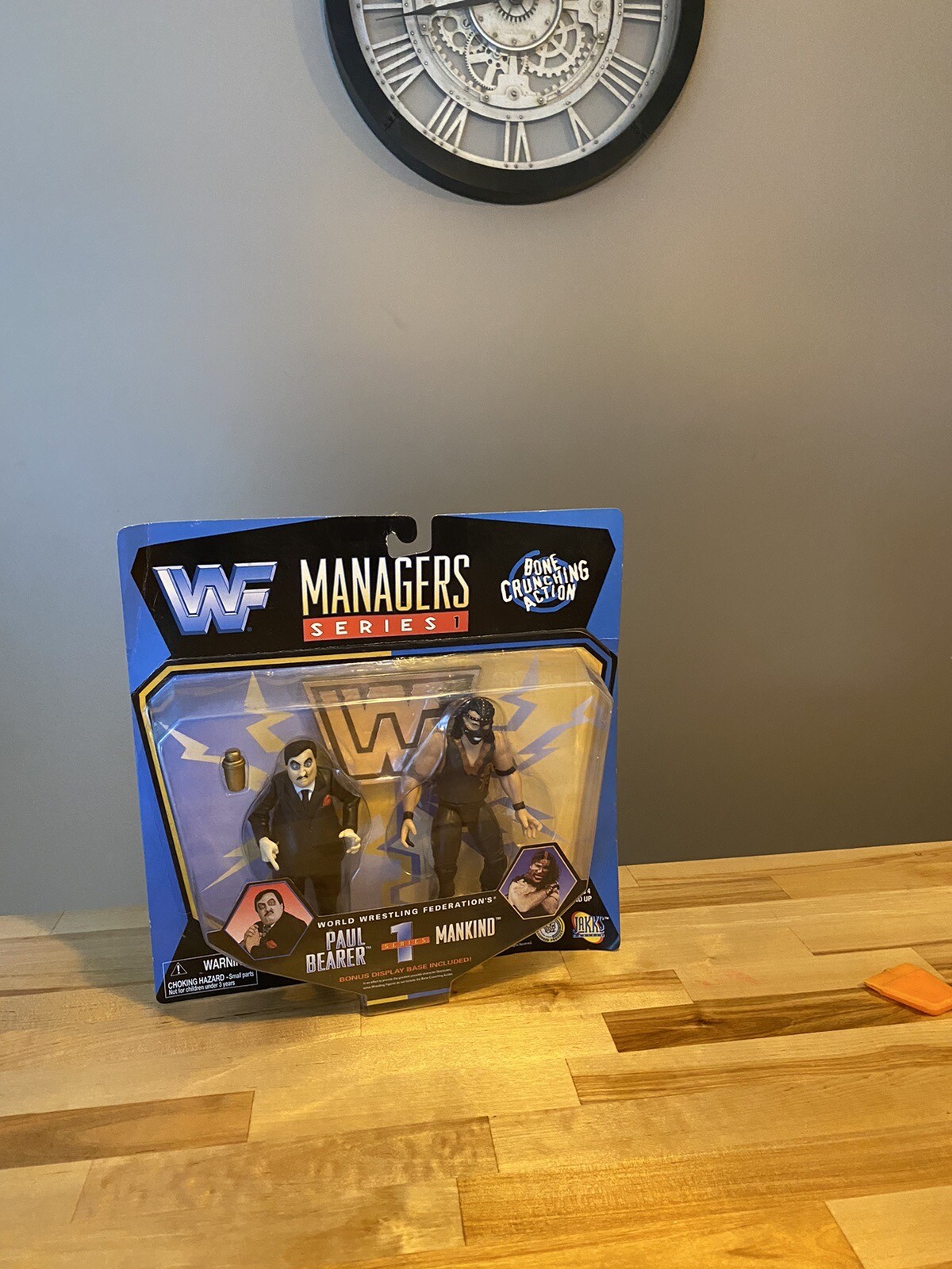 WWF MANAGERS SERIES 1 PAUL BEARER & MANKIND BONE CRUNCHING BCA JAKKS ...