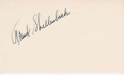 Frank Shellenback signed card - White Sox Black Sox debut 1918 | eBay