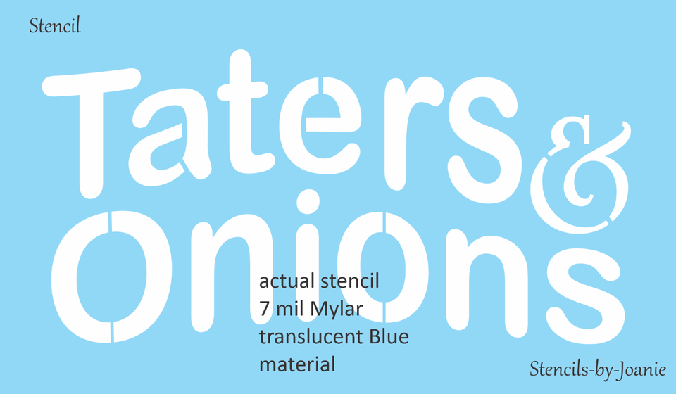 Stencils by Joanie Taters & Onions Farmhouse Kitchen Veggie Bin DIY ...