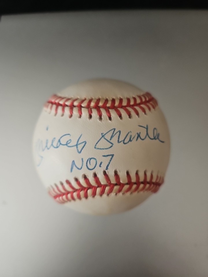 Mickey Mantle Autographed Baseball Inscribed No. 7 | eBay