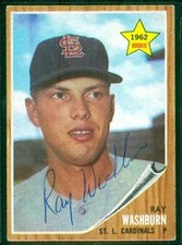 Ray Washburn Autographs and Memorabilia | Sports, Baseball