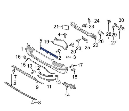 For Hyundai Ioniq 5 N 2025 Hyundai 86625GI000 Rear Bumper Cover Bracket ...