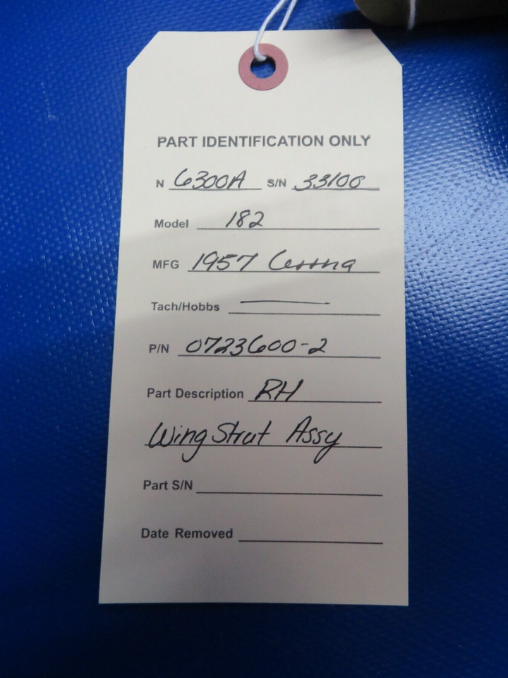 Cessna 182 RH Wing Strut Assy P/N 0723600-2 (0125-156) | eBay