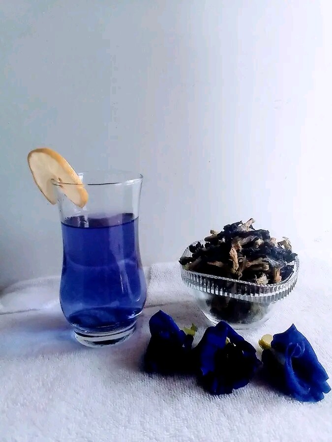 Dried Blue Butterfly Pea Flower Tea Organic Herbal Leaf Clitoria ...