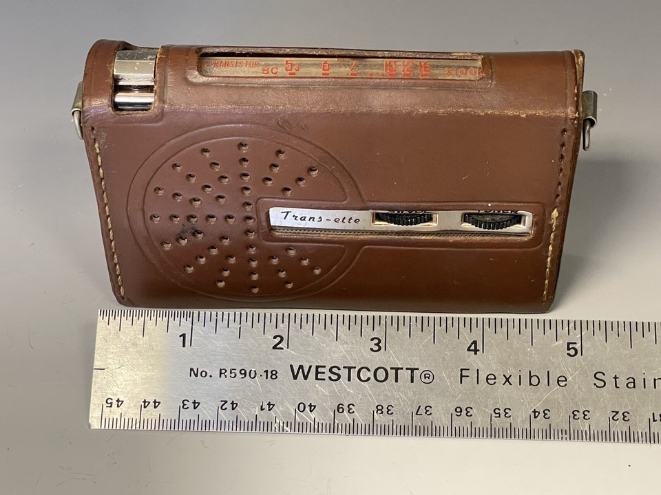 1950-60’s Vintage Transistor Radio Trans-ette Kobe Kogyo Corp Japan ...