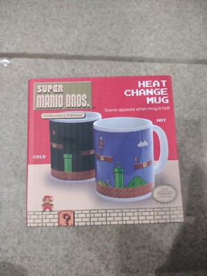New Super Mario Brothers Collectors Edition Heat Change Mug Nintendo ...