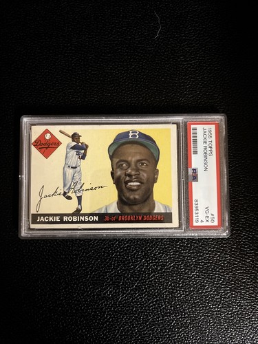 1955 Topps Jackie Robinson PSA 4! Brooklyn Dodgers with Excellent Eye ...