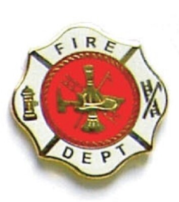 SECURITY & RESCUE HAT LAPEL PIN - FIRE DEPT. (WHITE) PIN - NEW | eBay