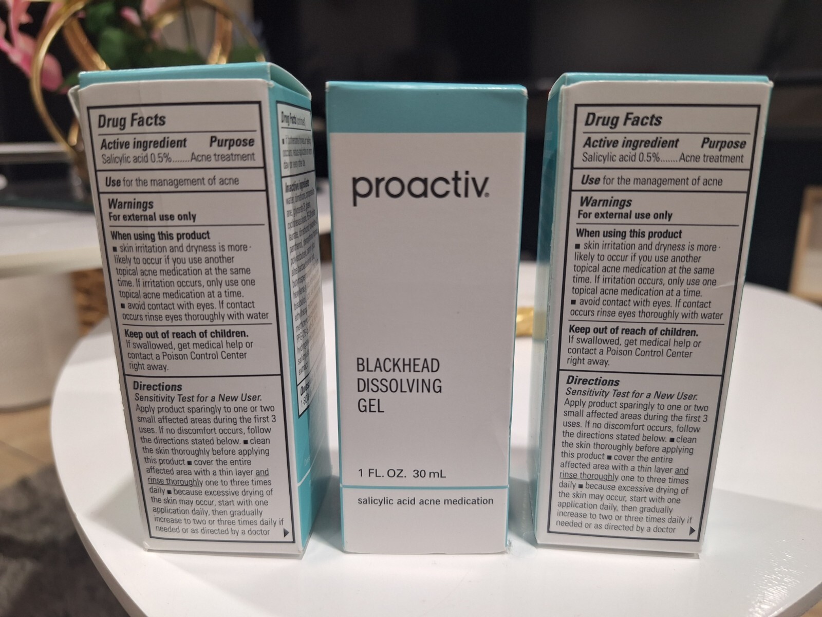 Proactiv blackhead dissolving gel salicylic acid acne medication 1oz ( 3-PACK ) | eBay