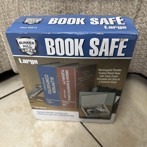 Bunker Hill Safes Book Safe Hidden Safe 3 Dial Combination Lock #95814 ...