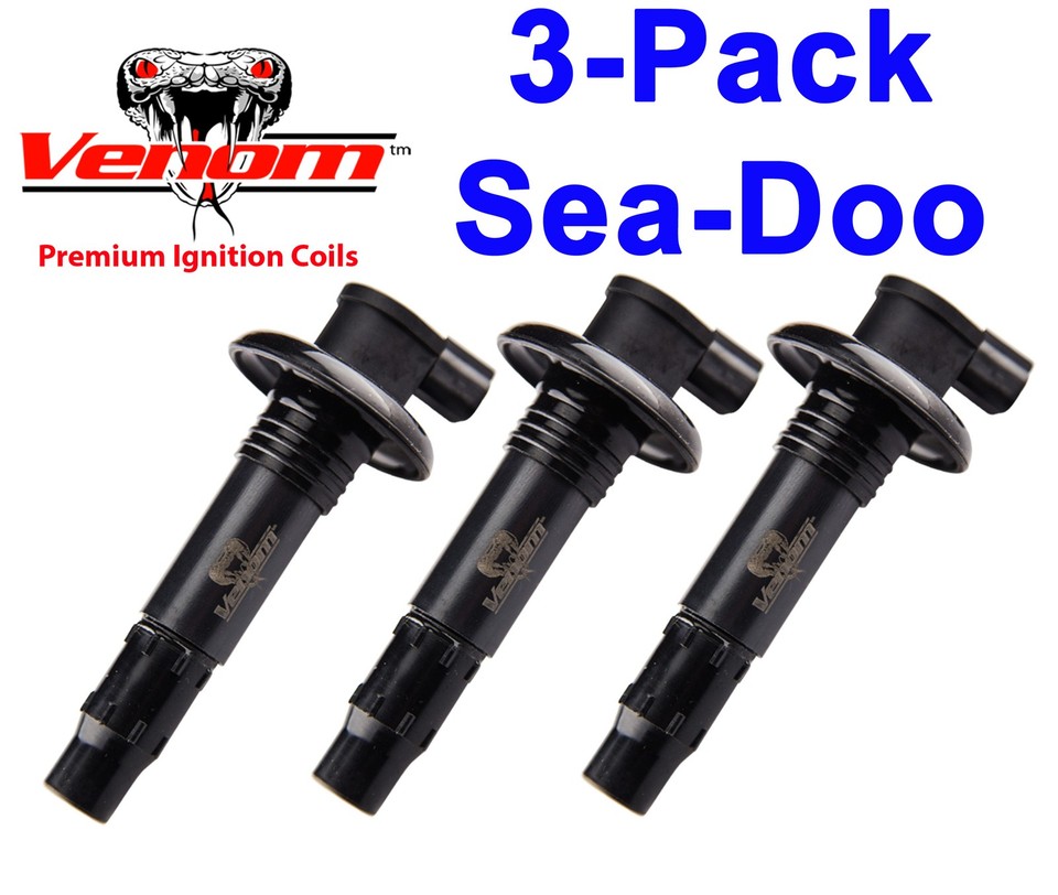SeaDoo 3 Pack Ignition Coil Stick 420664020 296000307 GTX RXT RXP GTI ...