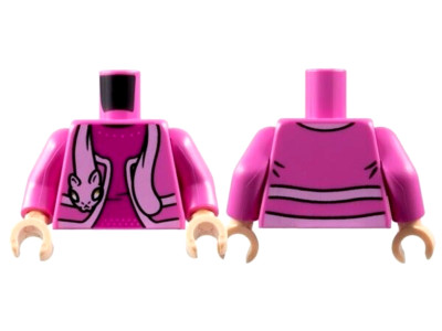 New LEGO Cat Sweater Stole Scarf Pink TORSO Body Teen Tween Mom Grandma ...