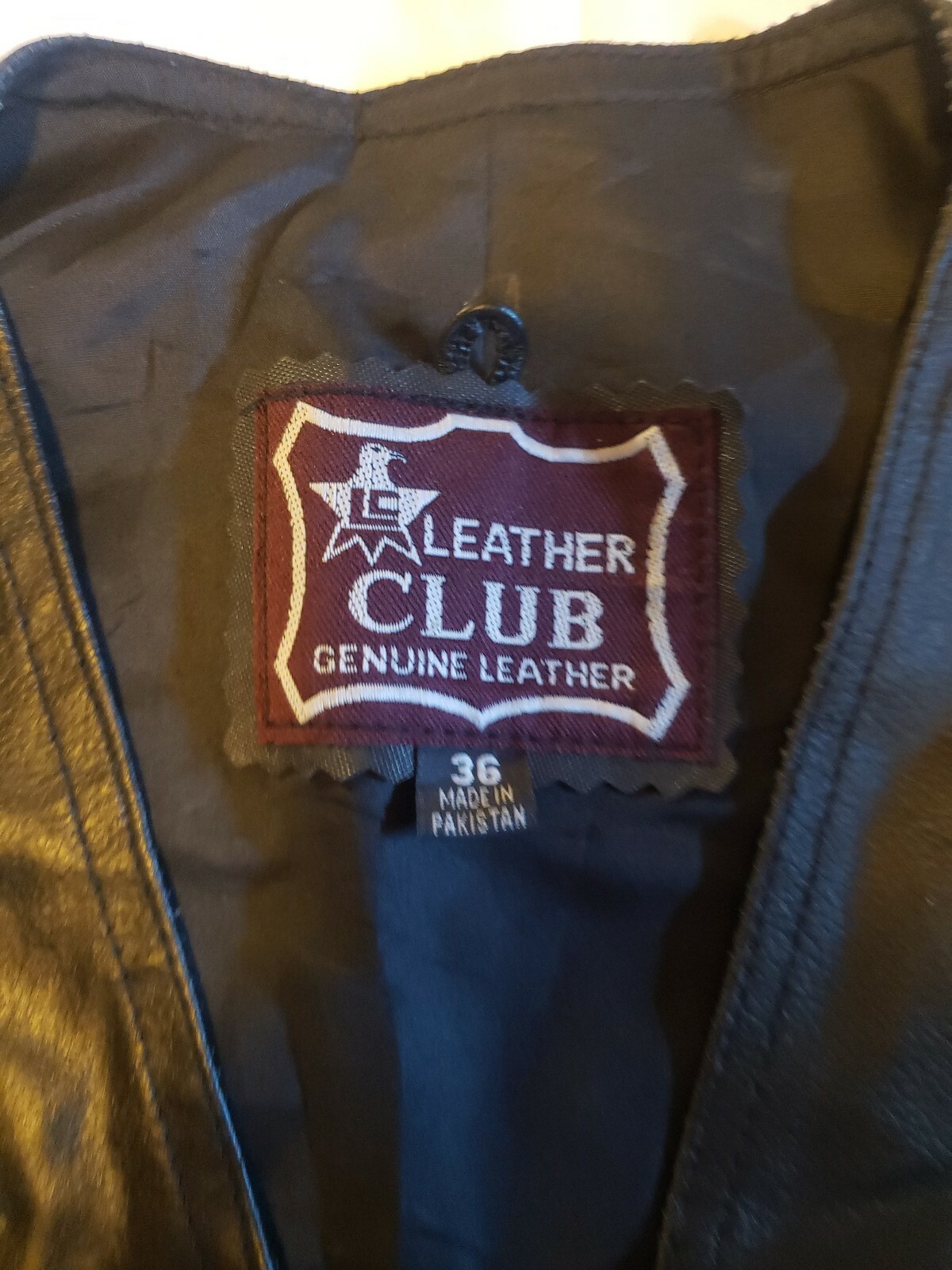 LC Leather Club Mens leather motorcycle biker vest L… - Gem