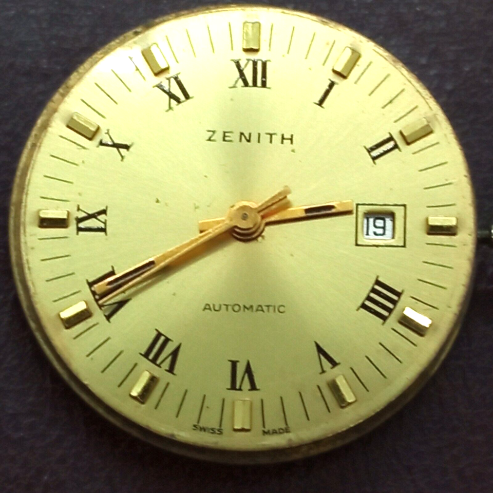Zenith Automatic Cal.485 Movement & Dial WORKING For Part Repair | eBay