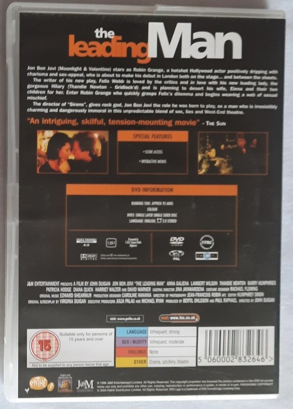 THE LEADING MAN - JON BON JOVI, THANDIE NEWTON - REG 2 PAL DVD | eBay