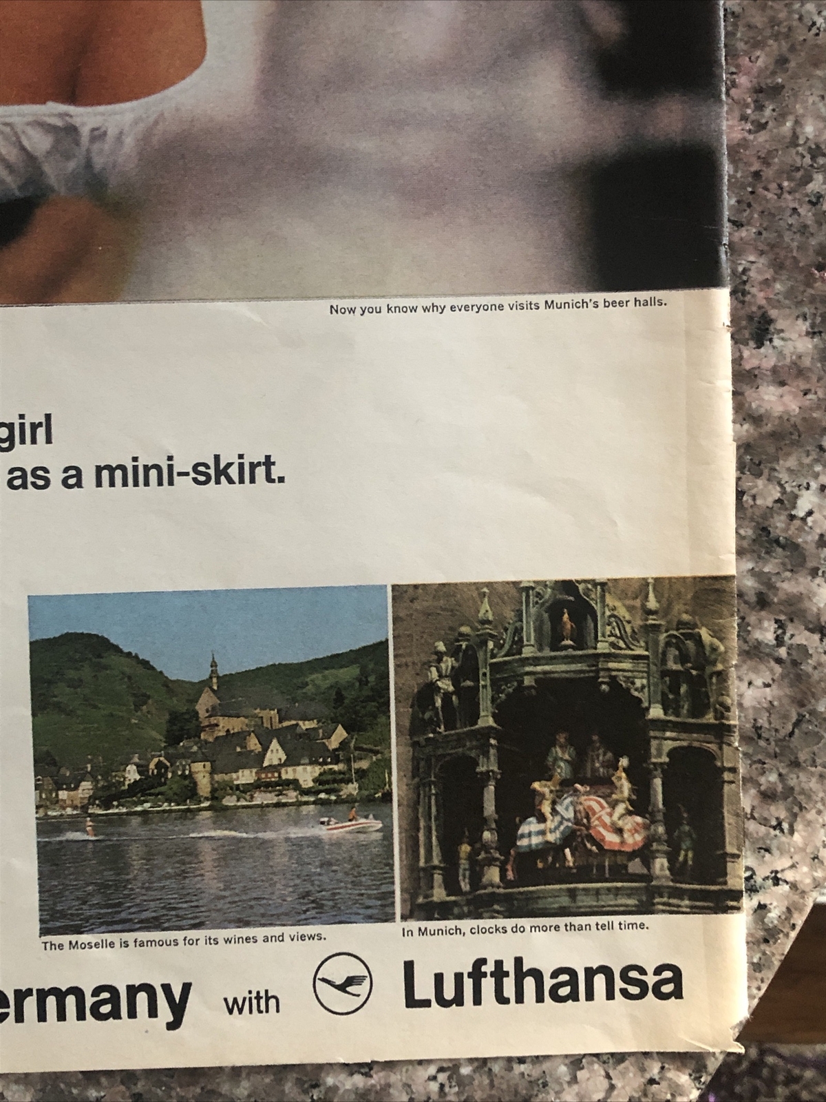 1968 Lufthansa Airlines Munich Germany Beer Dirndl Dress VTG 1960s ...